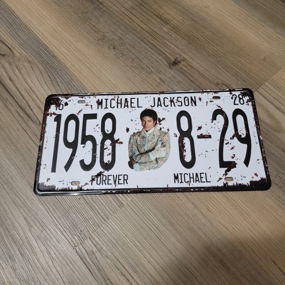 unbranded | Accents | Michael Jackson License Plate 958 | Poshmark